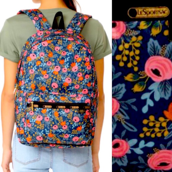 Rifle Paper Co. | Bags | Rifle Paper Co X Le Sport Sac Backpack | Poshmark
